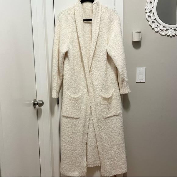 SKIMS | Intimates & Sleepwear | Skims Ivory Cozy Knit Fluffy Long Robe ...